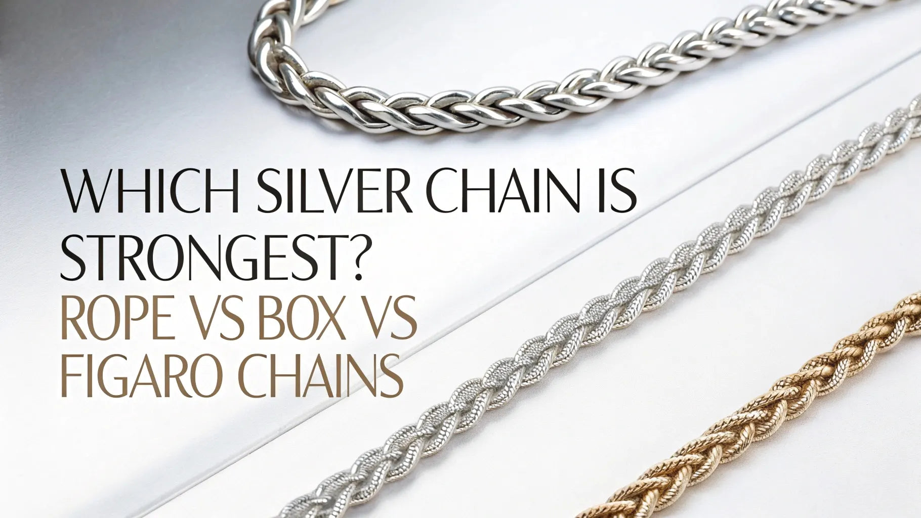 Which Silver Chain Is Strongest? Rope vs Box vs Figaro